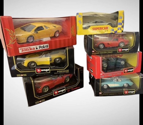 Burago 1/18 1/24 Scale Model Car Collection - Porsche Corvette Ferrari ...