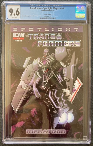 Transformers Spotlight: Megatron #1 CGC 9.6. Rare 2nd print - ONLY slab ...