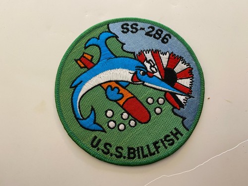 PK751 Reproduction WW2 US Navy Submarine Patch USS Billfish SS-286 WB8 ...