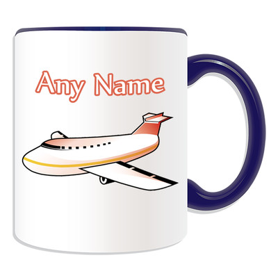 Personalised Gift Aeroplane Mug Money Box Plane Aircraft Flight ...