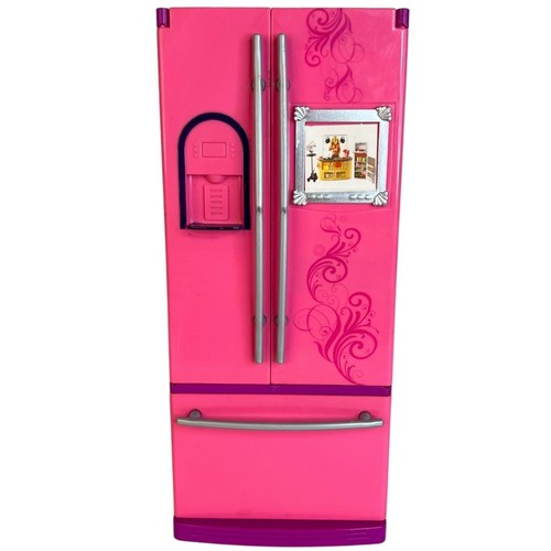 2008 Mattel Barbie Dream House Pink Refrigerator Dollhouse Purple ...
