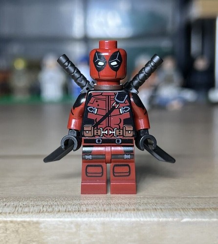 REAL LEGO Deadpool 2016 Minifigure (PAD PRINTED) Phoenix Customs RARE ...