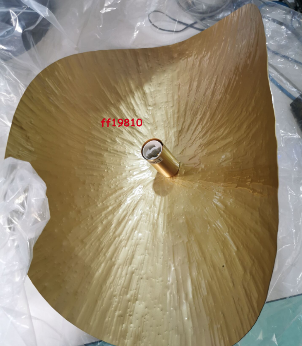 Mid-Century Modern Brass Lotus Leaf Shade Lamp Ceiling Pendant Light ...