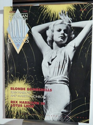 AMC AMERICAN MOVIE CLASSICS MAGAZINE MAR 1990 JEAN HARLOW COVER, RARE ...