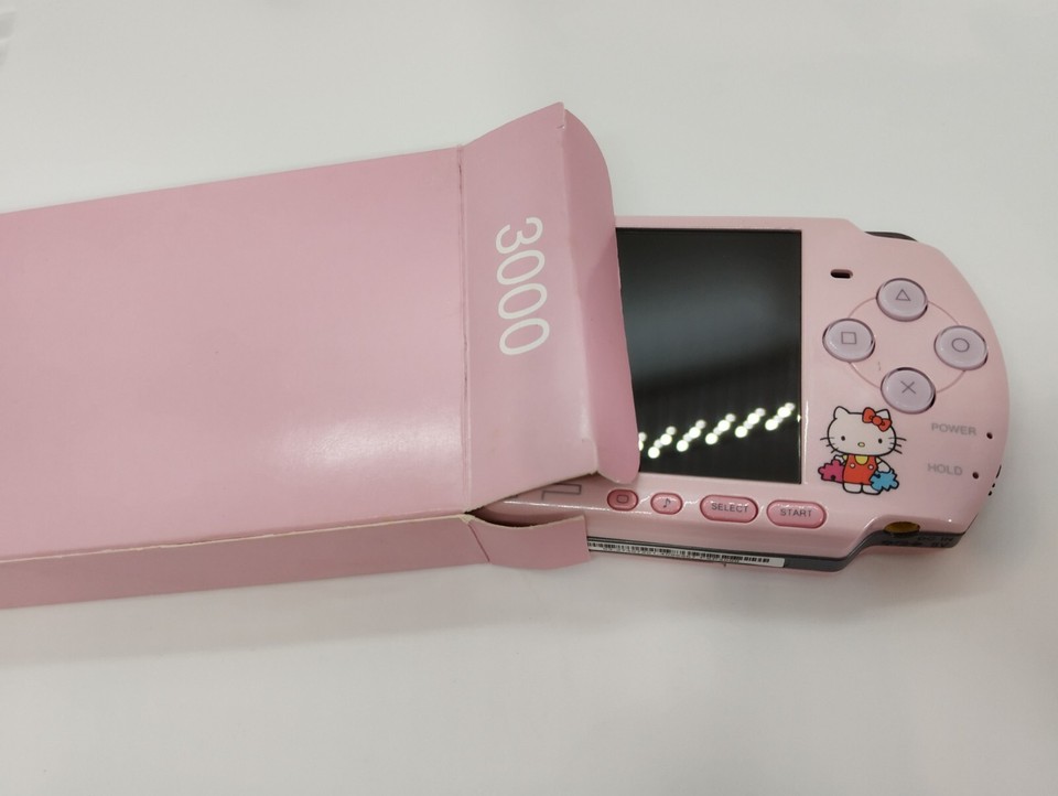 PSP 3000 Sony Blossom Pink Hello Kitty Shell Custom PlayStation Japan ...