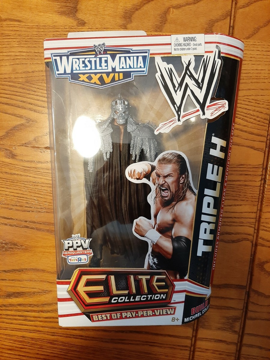 Figuras Wwe Mattel WWE Elite Best Of PPV Triple H - Michael Cole Build ...