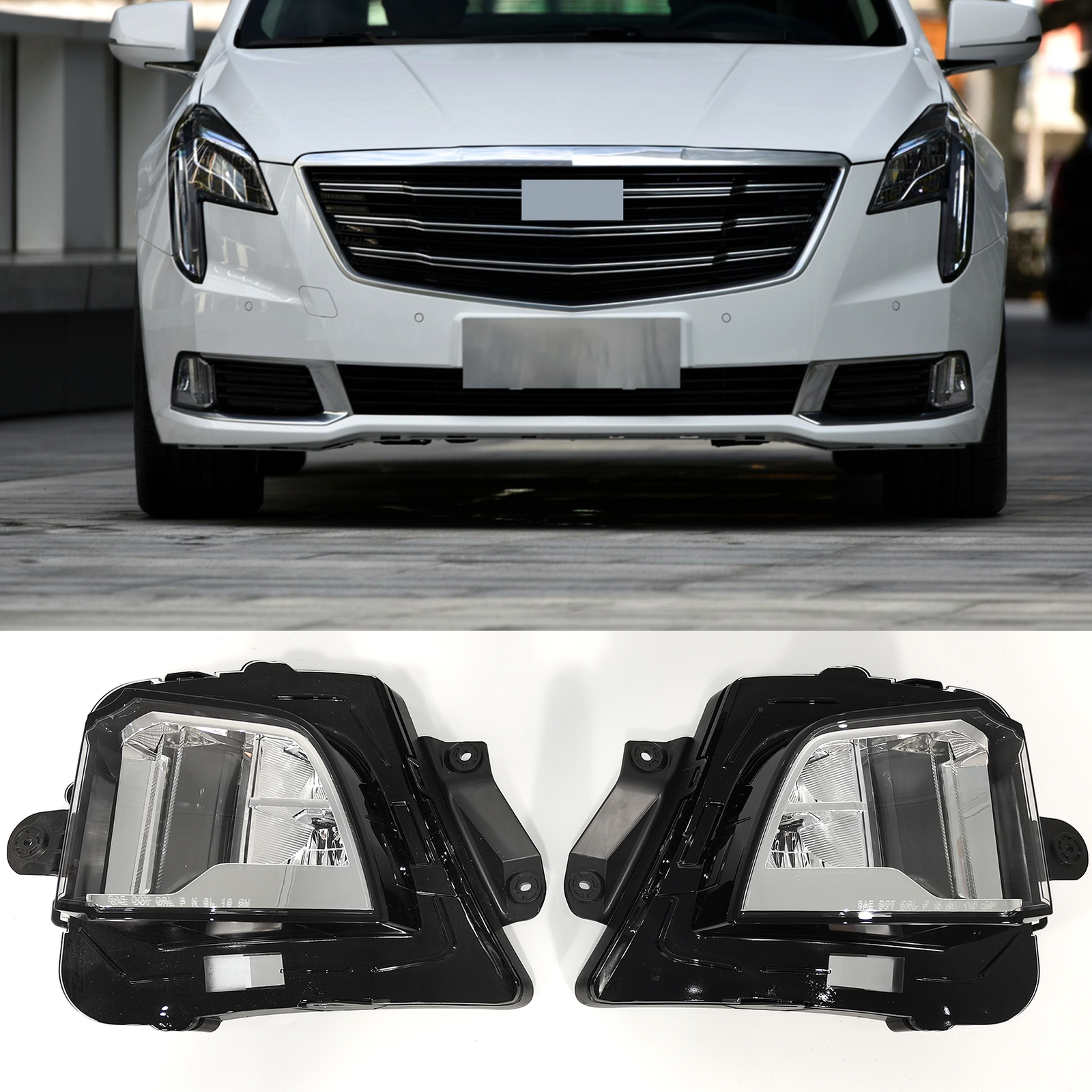 Front Bumper Led Fog Lights Daytime Lamps L&R Side For 2018-2019 ...