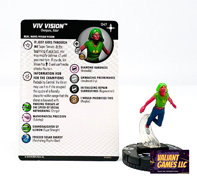 Marvel Heroclix Viv Vision #047 w/ Card Secret Wars Battleworld Set | eBay