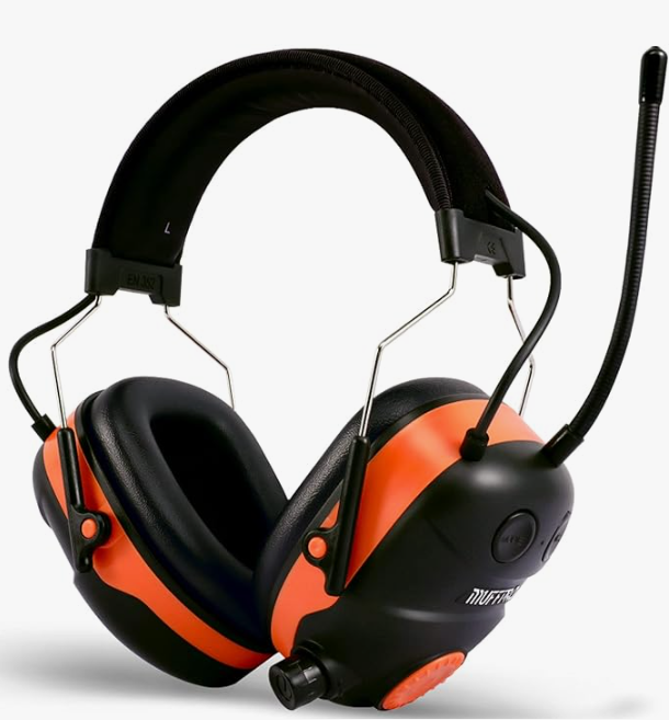 Bluetooth Hearing Protection FM/AM Radio Headphones, MUFFPRO 32dB Noise ...