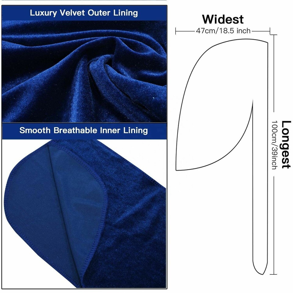 Women Men Unisex Velvet Durag Hat Cap Premium Designer Doo Rag Wave ...
