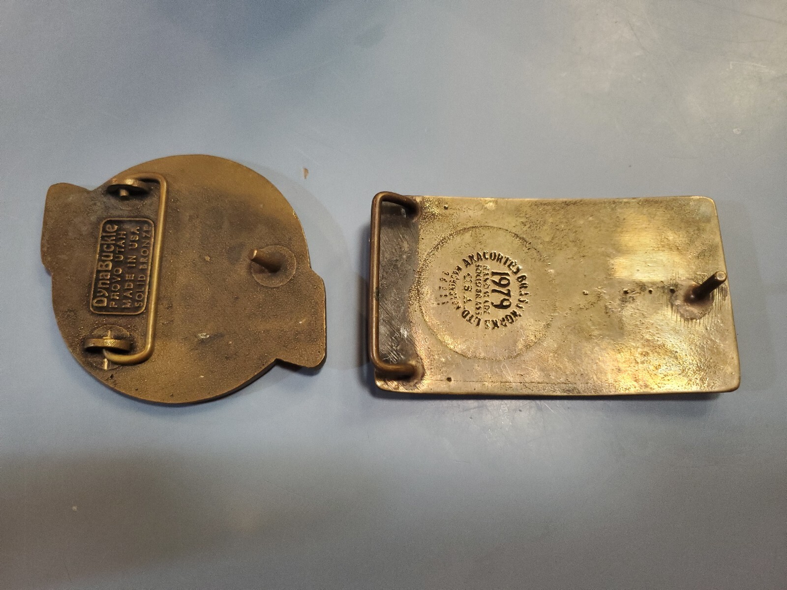 Lot 2 Vintage Bechtel Construction Heavy Equipment Brass Advertising ...