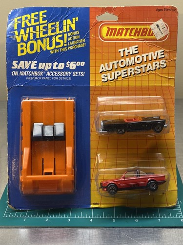 Vintage Matchbox Car Automotive Superstars Action Launcher NOS Diecast ...