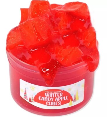 Peachybbies Slime Christmas Winter Candy Apple Cubes Rare Authentic ...