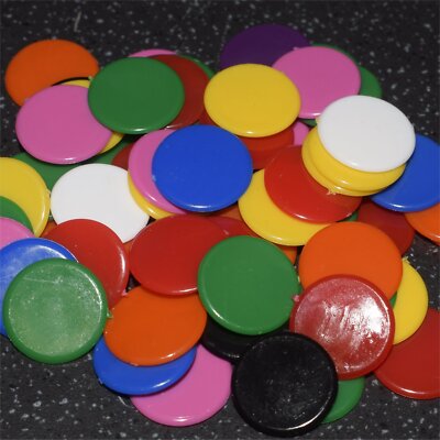Plastic Counters - Games Pieces 15mm - Qty 50 | eBay UK