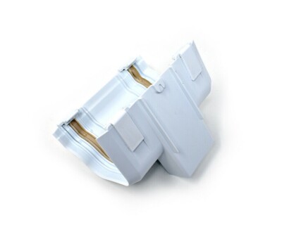 Dls Static Caravan White Gutter Downpipe Connector For Guttering Drain ...