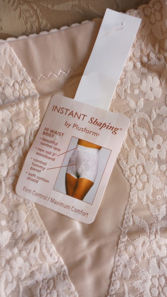 Vintage Beige Lace Instant Shaping By Plusform Girdle Panty Brief 4x ...