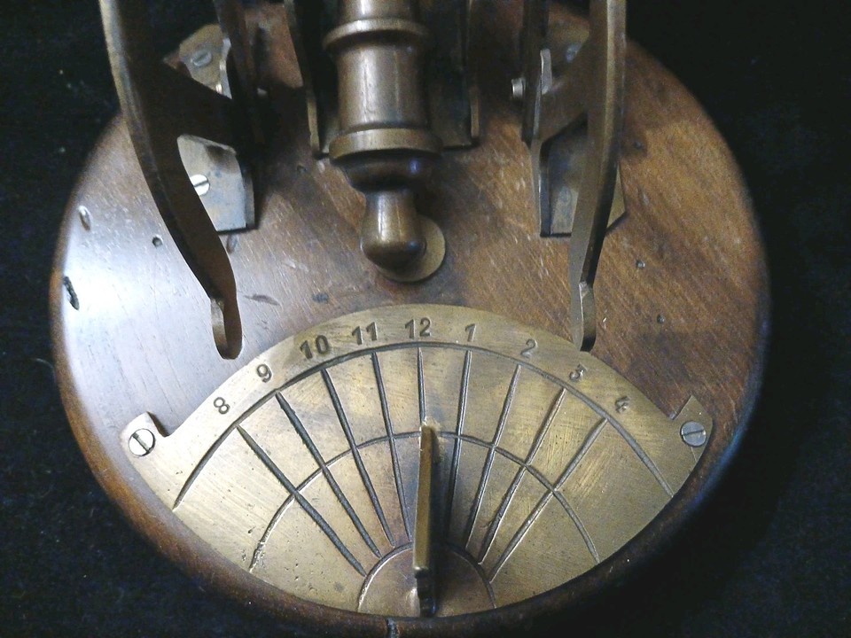 The High Noon Sundial with Brass Cannon on Base | eBay