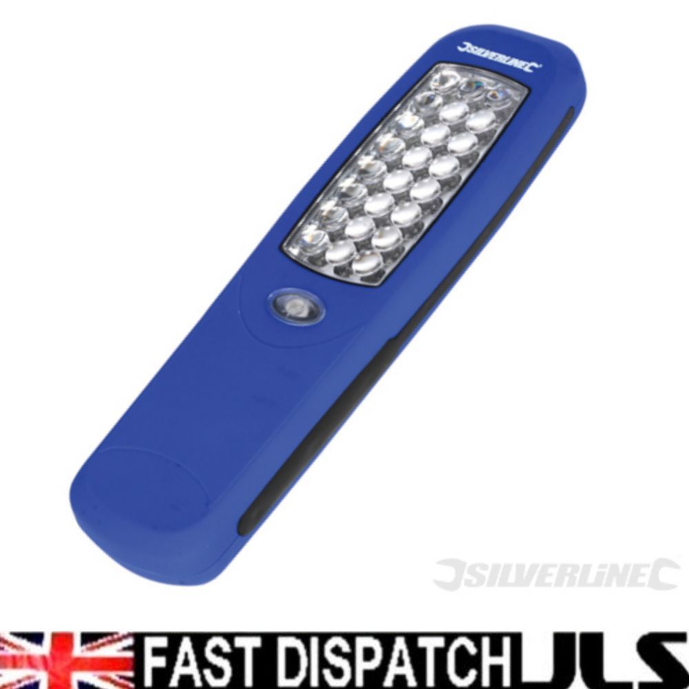 24 LED HANGING FISHERMANS INSPECTION WORK LIGHT TORCH 3x21x6cm 3 AA ...