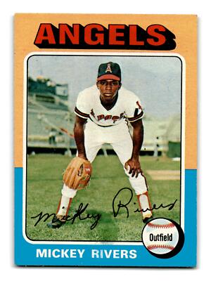 Mickey Rivers 1975 Topps #164 California Angels Near Mint NM | eBay