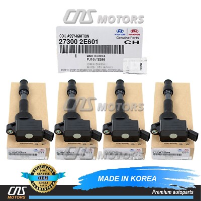 ⭐GENUINE⭐ Ignition Coils 4PCS for 2016-2023 Hyundai Kia 2.0L 27300 ...