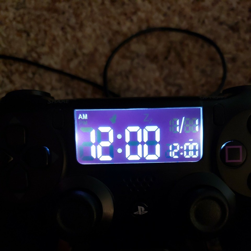 PlayStation PS4 Controller Alarm Clock by PALADONE A44 RARE Black Micro ...