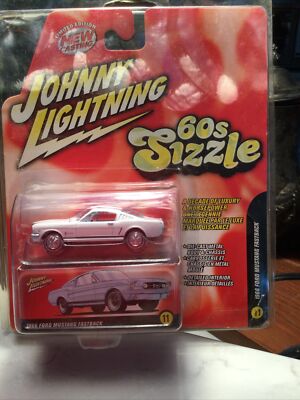 Rare Johnny Lightning 60s Sizzle 1966 Ford Mustang White Lightning ...