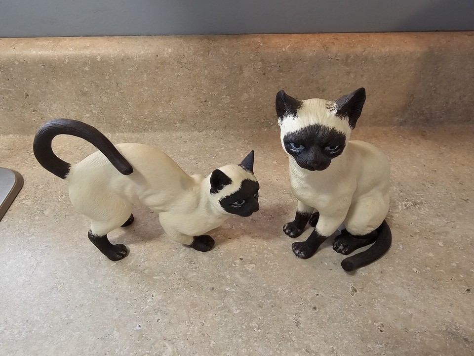 Andrea by Sadek, Siamese Cat figurines Set Vintage | eBay