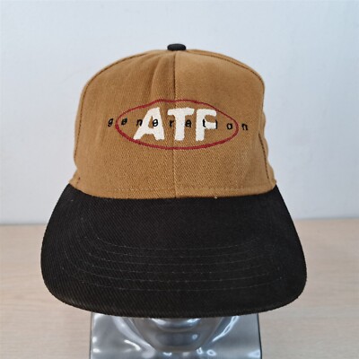 ATF GENERATION ADJUSTABLE SNAPBACK BASEBALL HAT/CAP, BROWN/BLACK ...