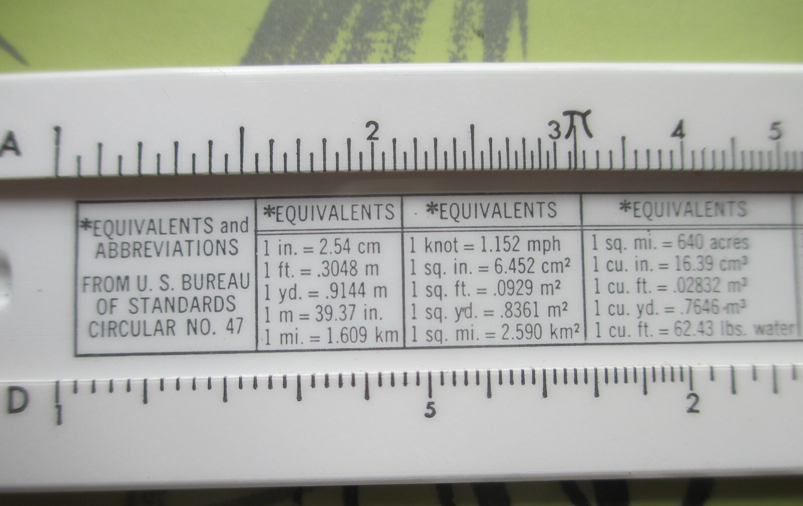 Vintage W.M. Welch Scientific Co. Pocket 6 Inch Slide Rule Chicago ...