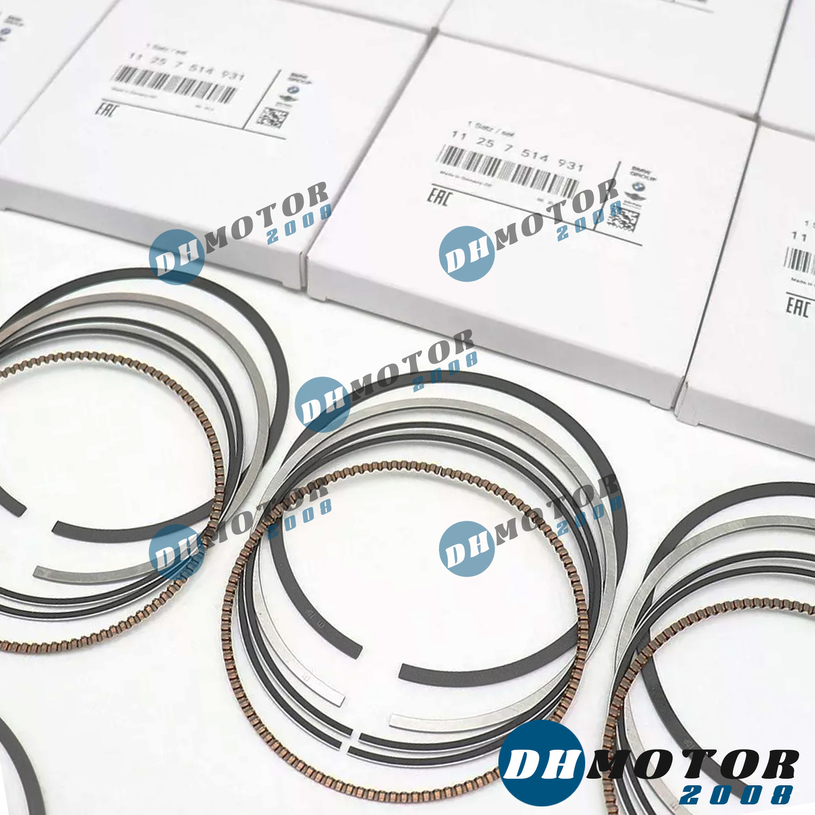 8X piston rings for BMW E53 E60 E65 N62B44 545i 645i 745i X5 4.4L ...