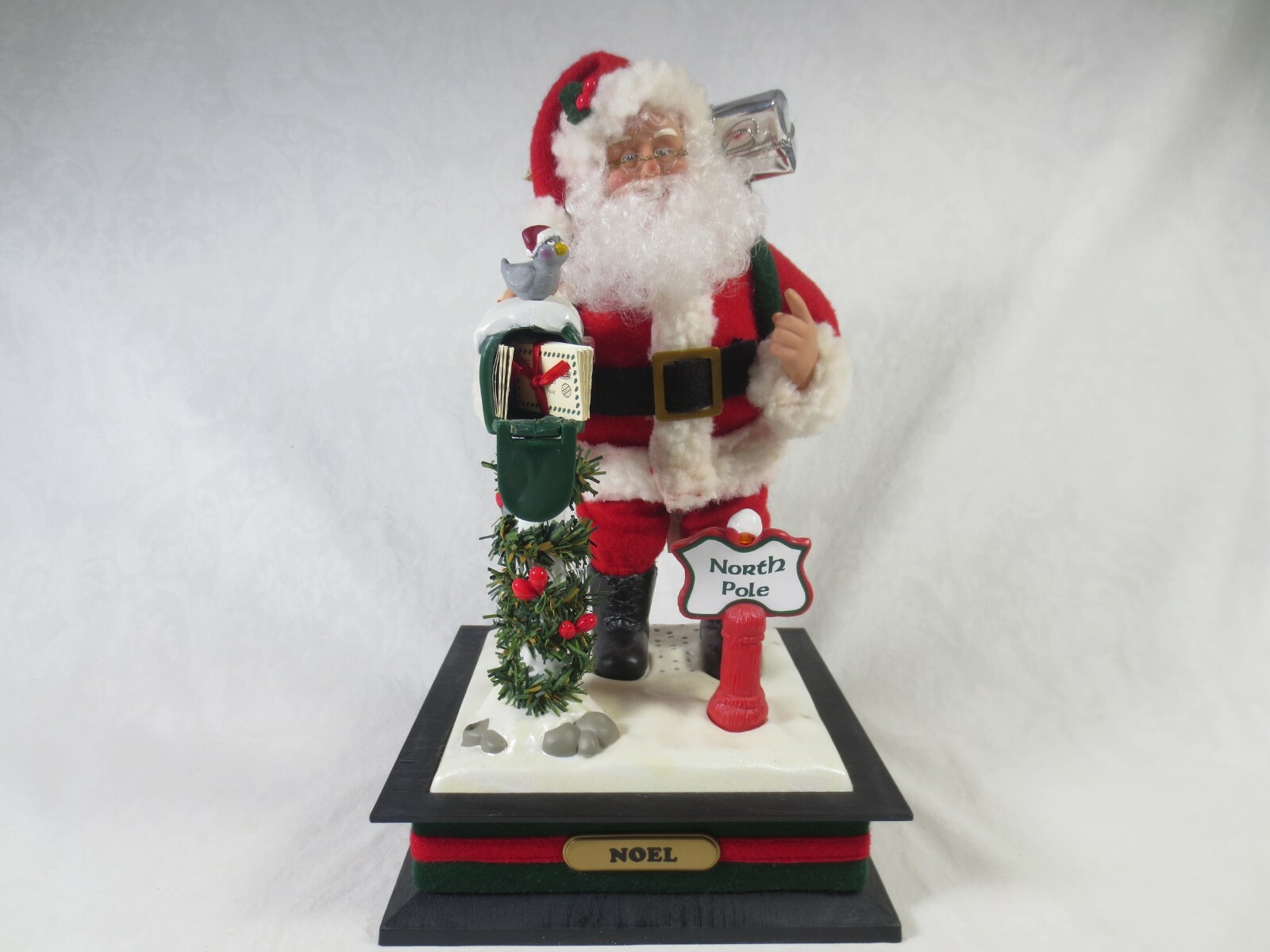 Holiday Creations Santa Music Player Christmas Songs variety w Light ...