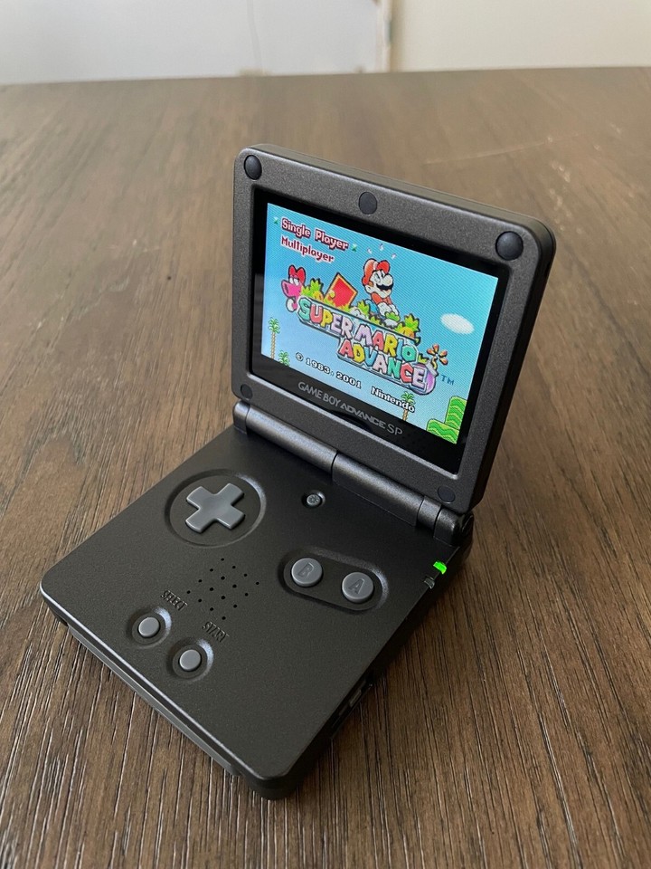 Nintendo GameBoy Game Boy Advance SP IPS V5 Backlit Screen Black Graphite | eBay