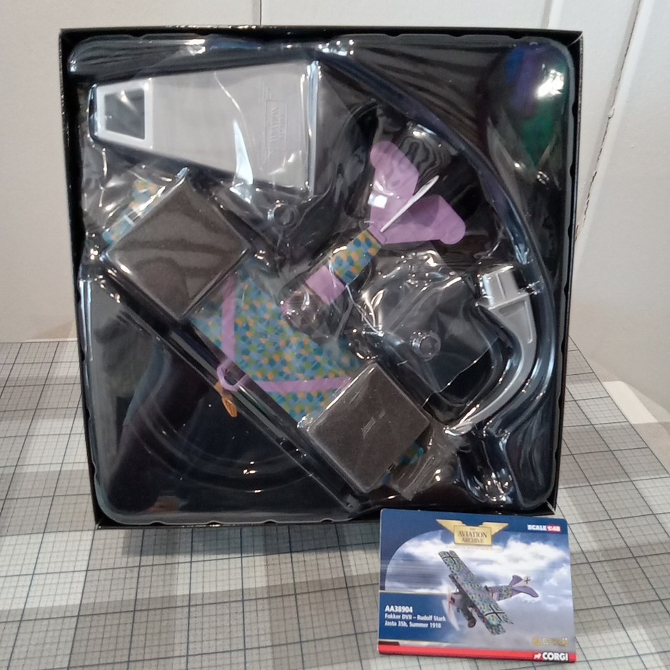 CORGI AA38904 Fokker DVII Rudolf Stark Jasta 35B Summer 1918 1:48 | eBay
