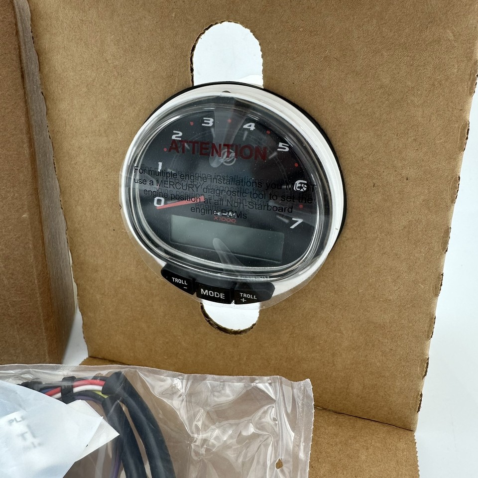 Mercury Marine Smart Craft SC1000 Tachometer Black Part 79-8M0135641 ...
