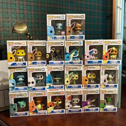 Pokemon Funko Pop Lot of 20 - Eeveelutions, Diamond Squirtle, Charizard ...