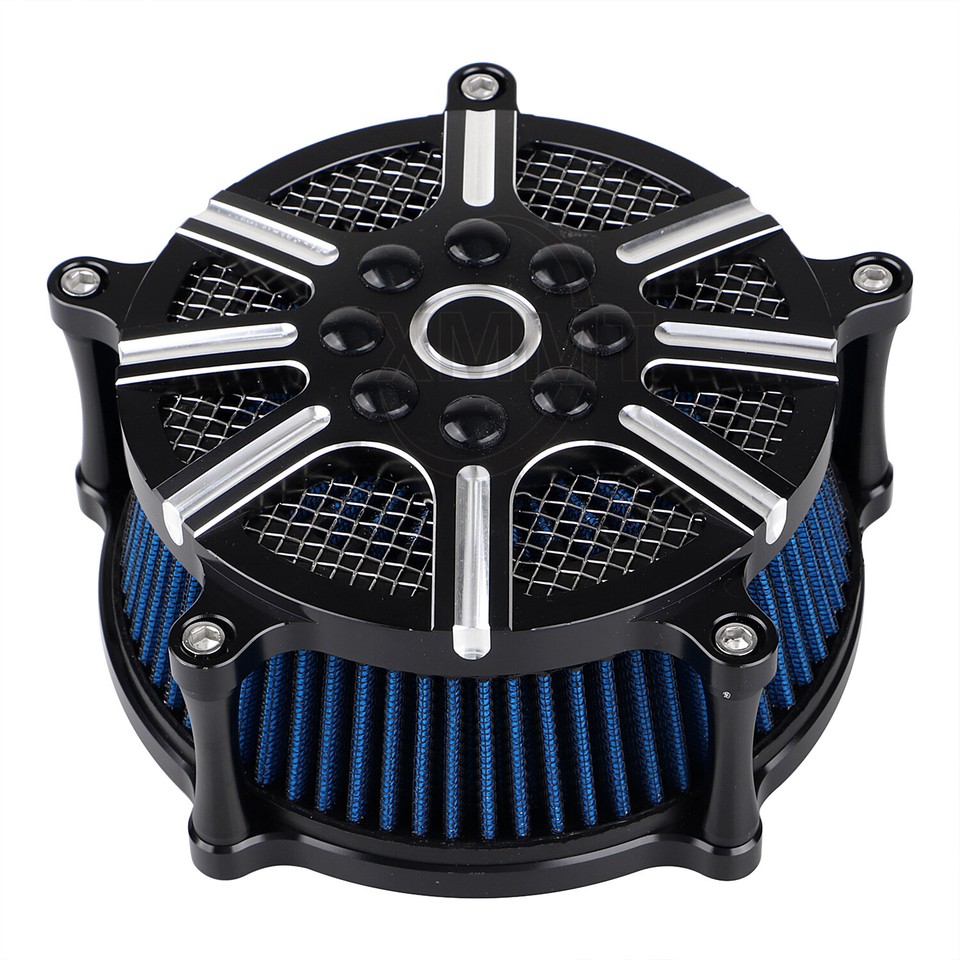 Air Cleaner Blue Intake Filter For Harley Street Glide Road King ...