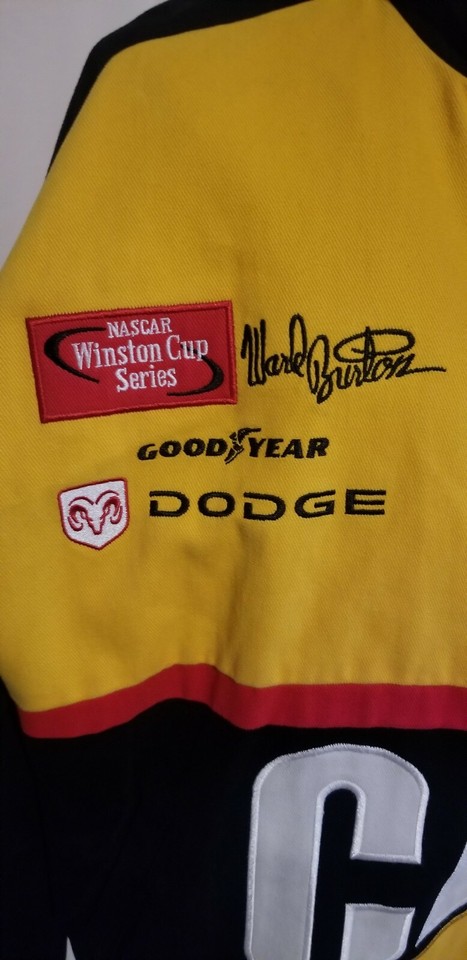 Nascar Bill Davis 22 Ward Burton CAT Financial Mens Racing Bomber ...