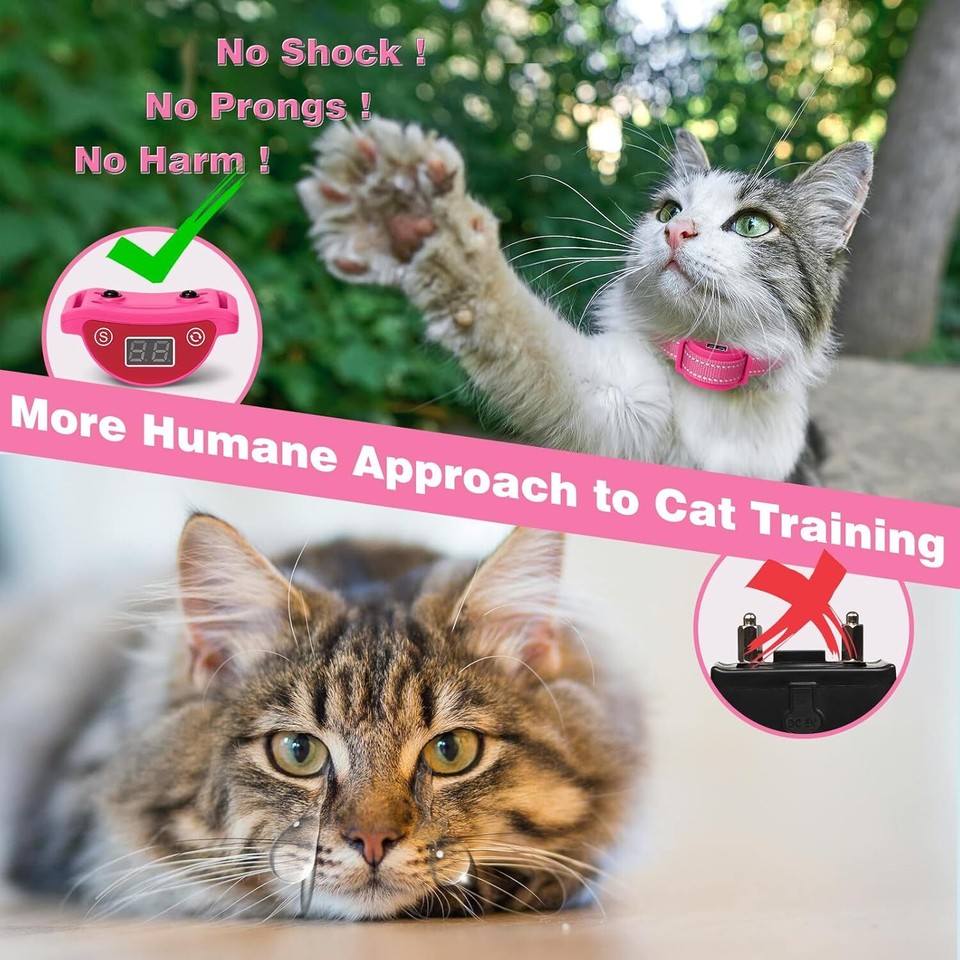 Cat vibration collars, cat training collars, cat anti-meowing collars ...