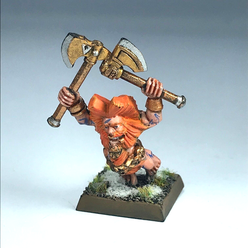 Classic Dwarf Troll Slayer Warrior - Painted - Warhammer Fantasy X10454 ...