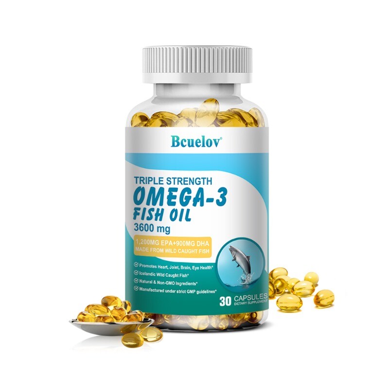 Triple Strength Omega 3 Fish Oil|3600 mg EPA&DHA|2100mg of Omega 3 ...