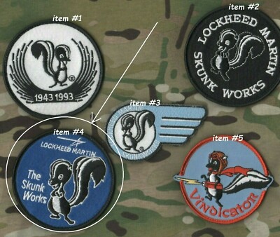 LOCKHEED-MARTIN SKUNK WORKS SR-71 BLACKBIRD SITE-II SKUNK vêlkrö PATCH ...