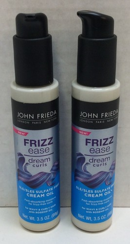 John Frieda Frizz Ease Dream Curls SLS/SLES Free Cream Oil, 3.5 Oz, Lot ...