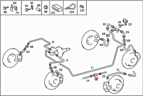 Genuine MERCEDES 190 Amg GT Roadster Cla Cls Hexagon spacer element ...