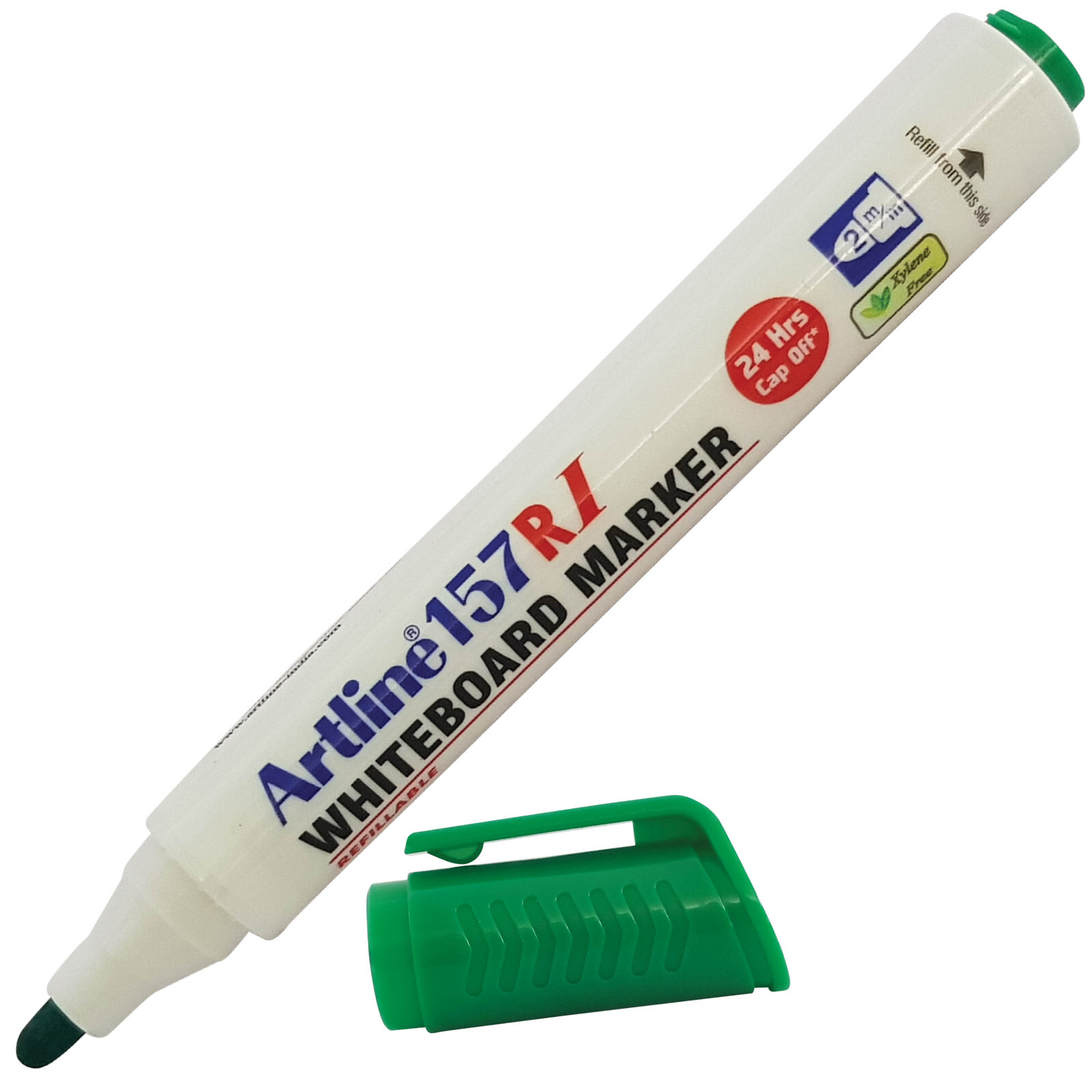 ARTLINE 2.0mm Bullet Tip 157 BLACK BLUE RED GREEN Whiteboard Marker ...