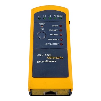 Fluke Networks MicroMapper Wiremap Tester. (No Wire Or Remote) | eBay