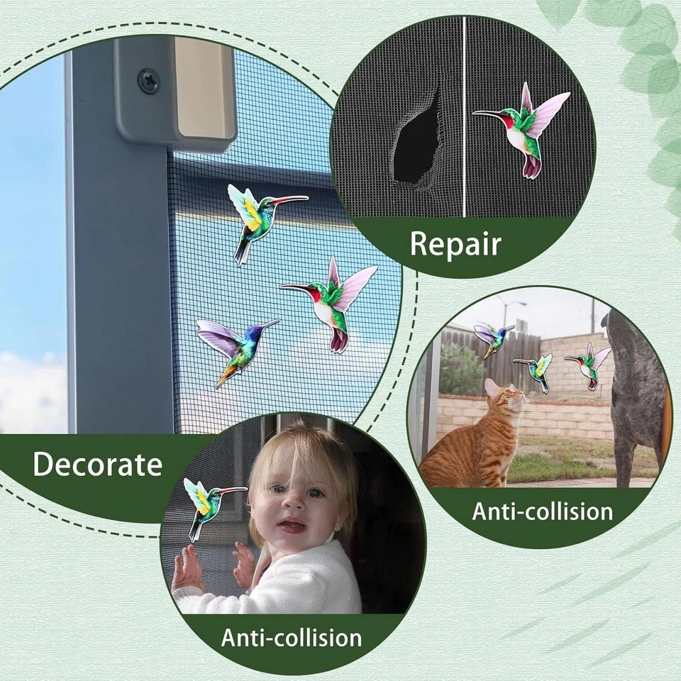 3 Pairs Hummingbird Screen Door Magnets Screen Magnets for Screen Door ...