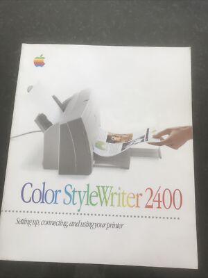 Apple Color StyleWriter 2400 Set-up and User’s Guide *1995 * Used | eBay