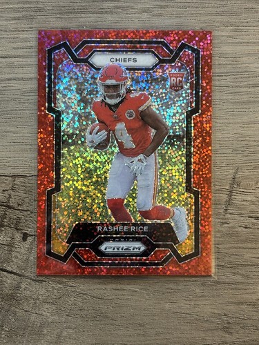 2023 Panini Prizm Rookies Red Sparkle Prizm Rashee Rice #350 Rookie RC ...