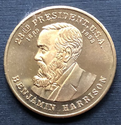 Benjamin Harrison 23rd United States President 1889-1893 Token Medal | eBay