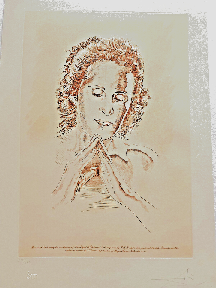 Salvador Dali Pencil Signed “Portrait of Gala, Port Lligat” | eBay